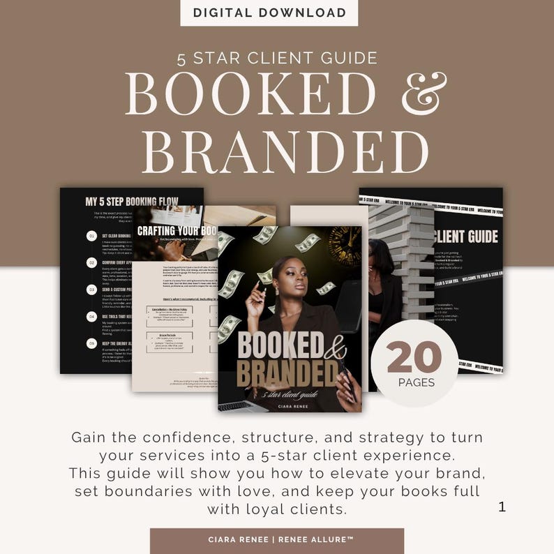 Booked & Branded 5 Star Client Guide | Nail Tech Experience Guide | Nail Business E Book ...