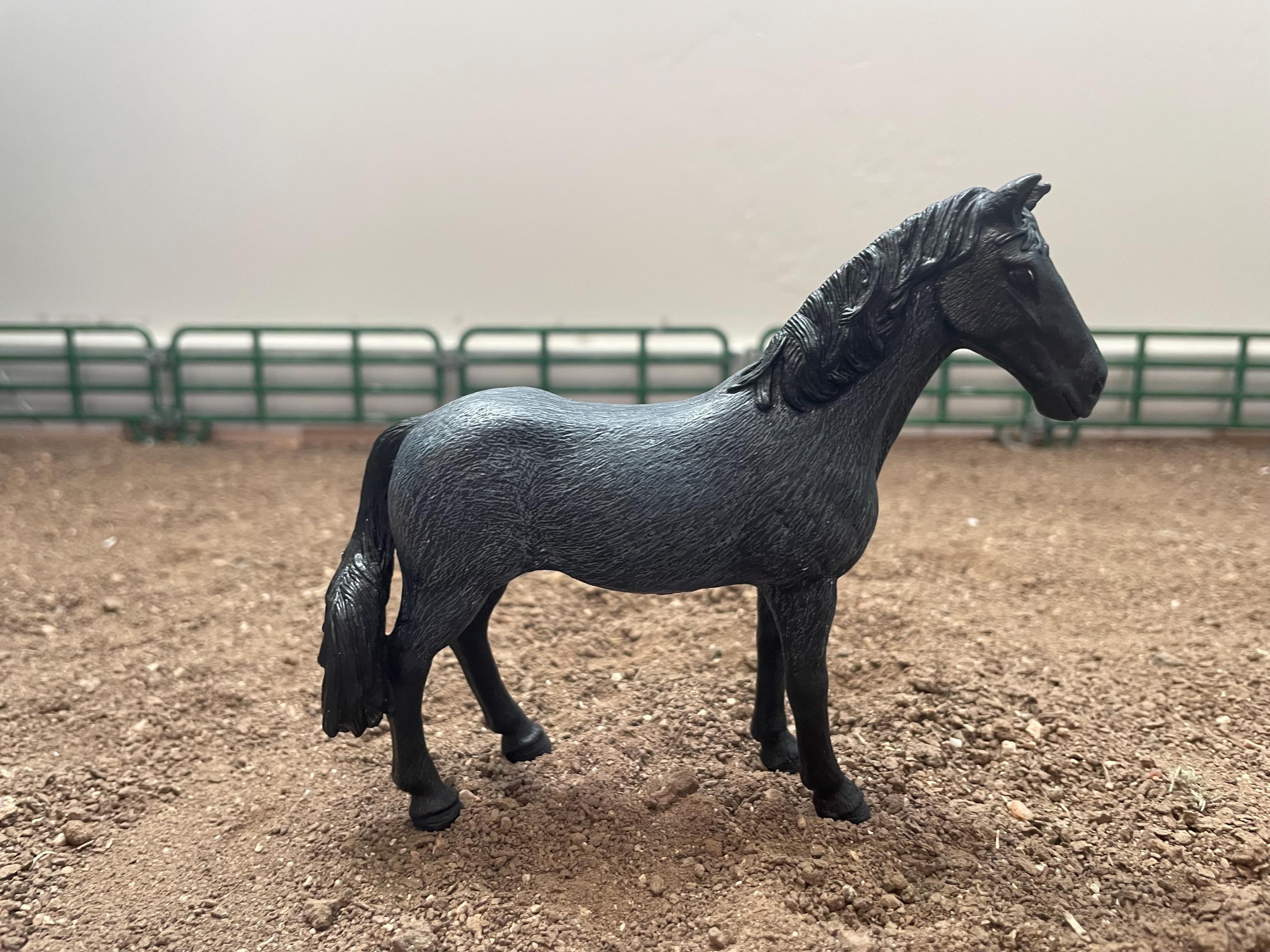Schleich Blue Roan Mustang Model Horse Repaint - Etsy