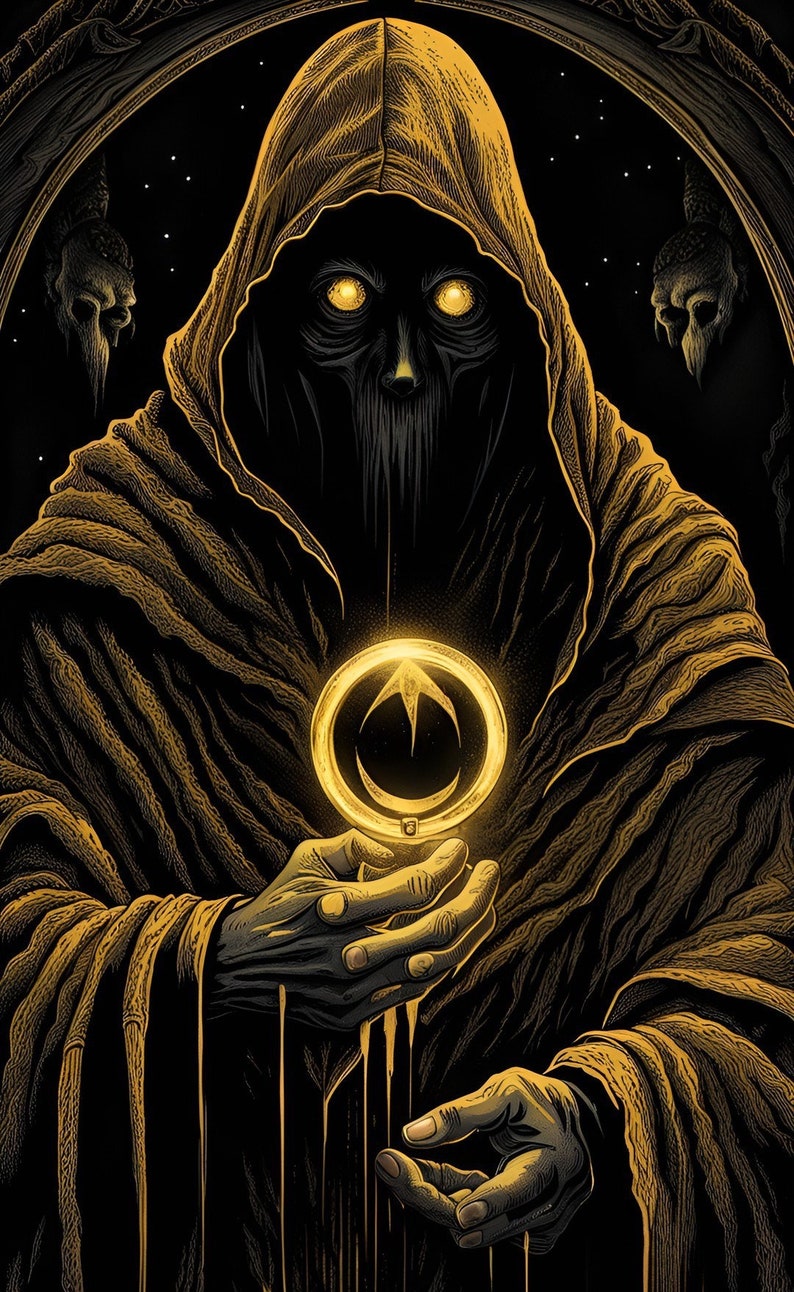 Nazgûl Ring Wraith the Hobbit Lord of the Rings A4 - Etsy