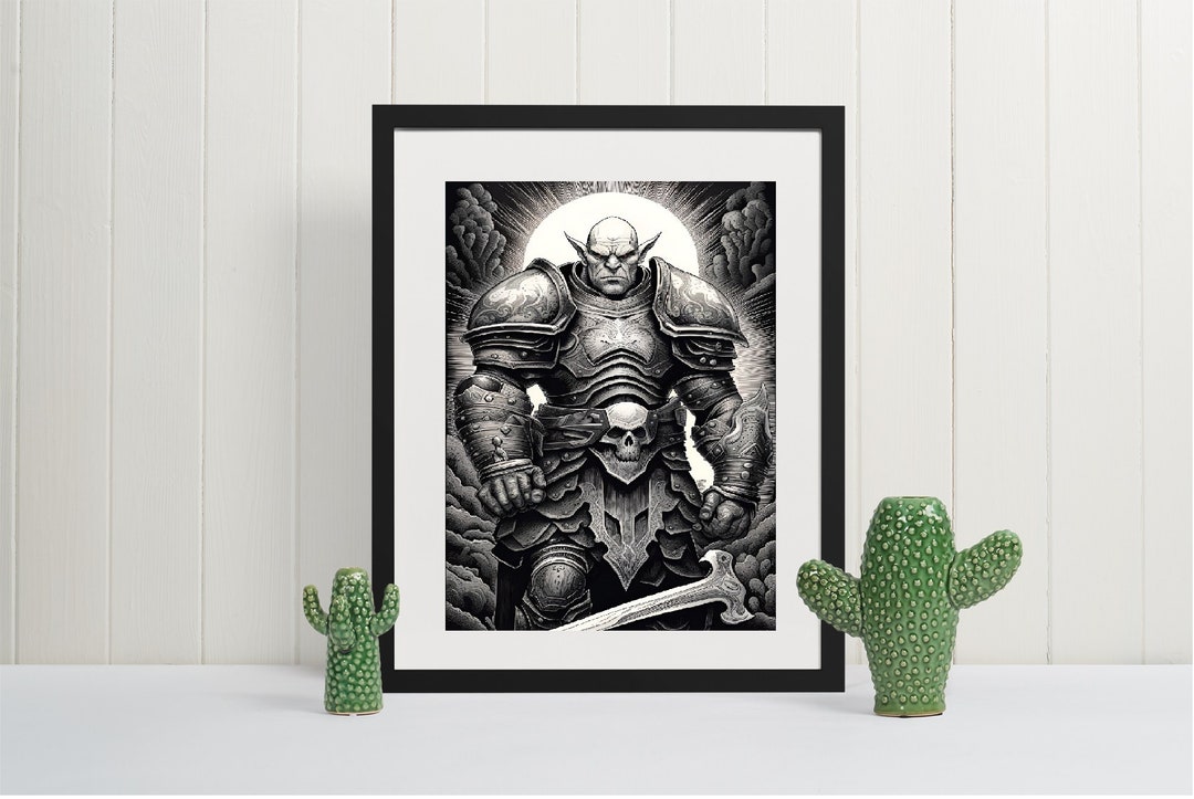 Azog Orc the Hobbit Lord of the Rings A4 Print - Etsy