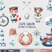 Little Sailor Watercolor Clipart,sailor Watercolor,sailboat Clipart ...