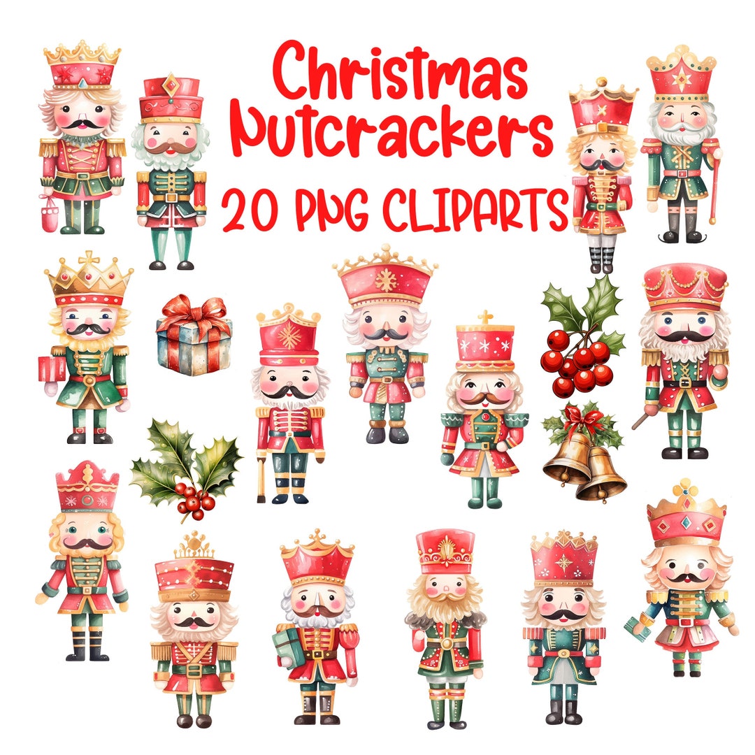 Christmas Nutcracker Png Watercolor Cliparts,christmas Holiday ...