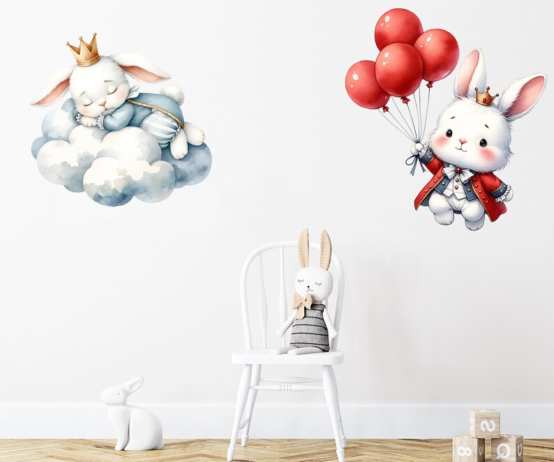 Little Prince Bunny Clipart Watercolor, Little Prince Png, Cute ...