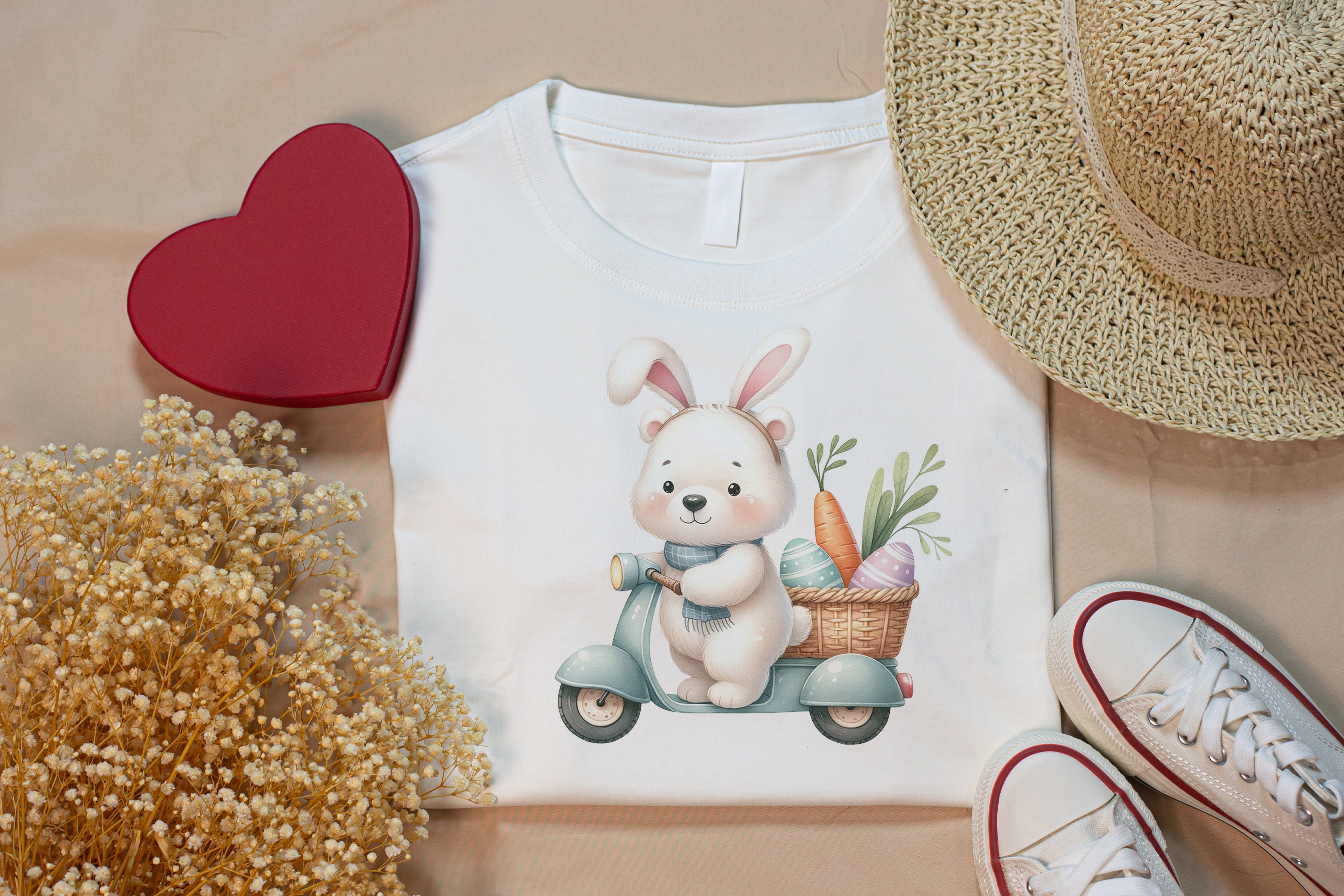 Easter Bear Clipart,easter Day Watercolor Png,cute Bears as Bunny With ...