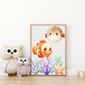 Undersea Watercolor Clipart,under the Sea Png,sea Creatures Png File ...