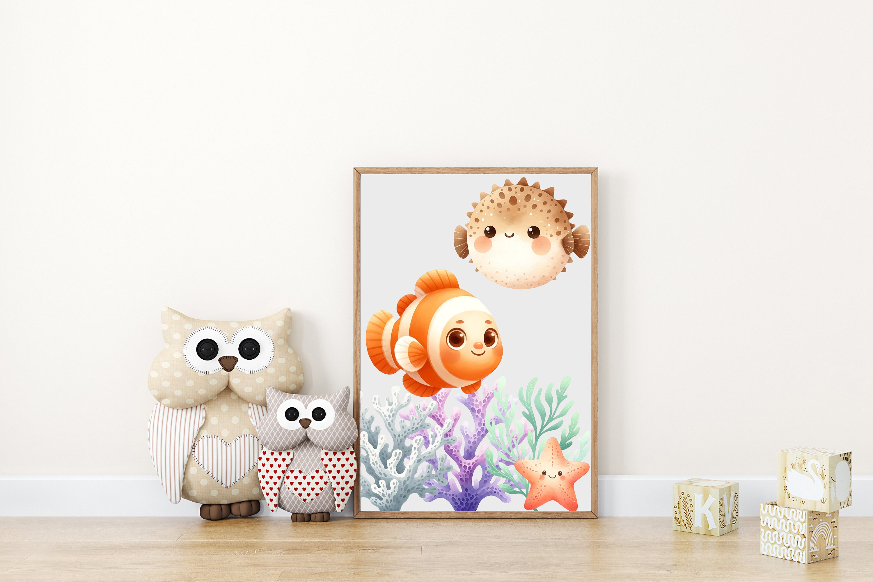 Undersea Watercolor Clipart,under the Sea Png,sea Creatures Png File ...