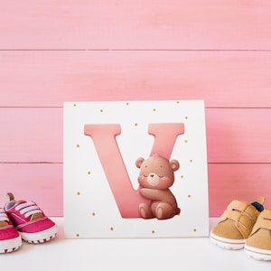 Teddy Bear Alphabet,letters Png, Alphabet Png,nursery Decor, Cute Bear ...