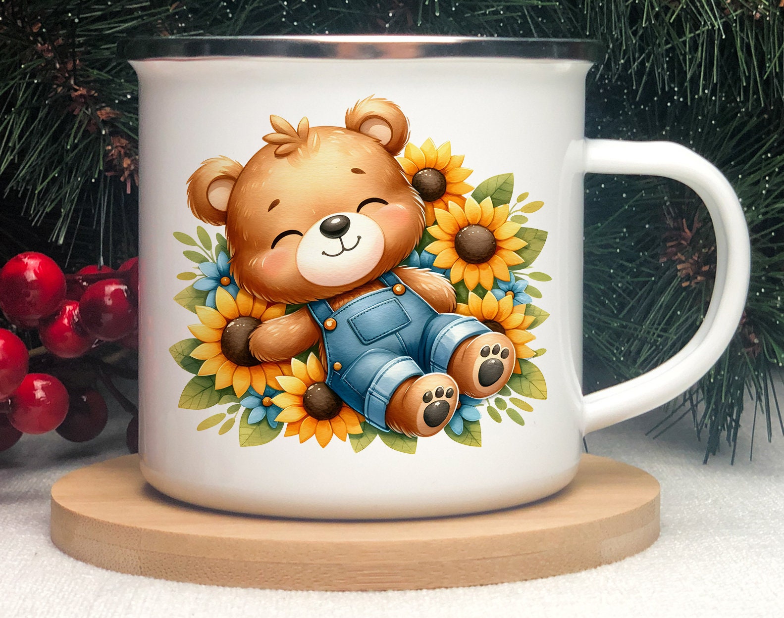 Bear Sunflower Clipart,teddy Bear Sunflower,teddy Bear Clipart, Cute ...