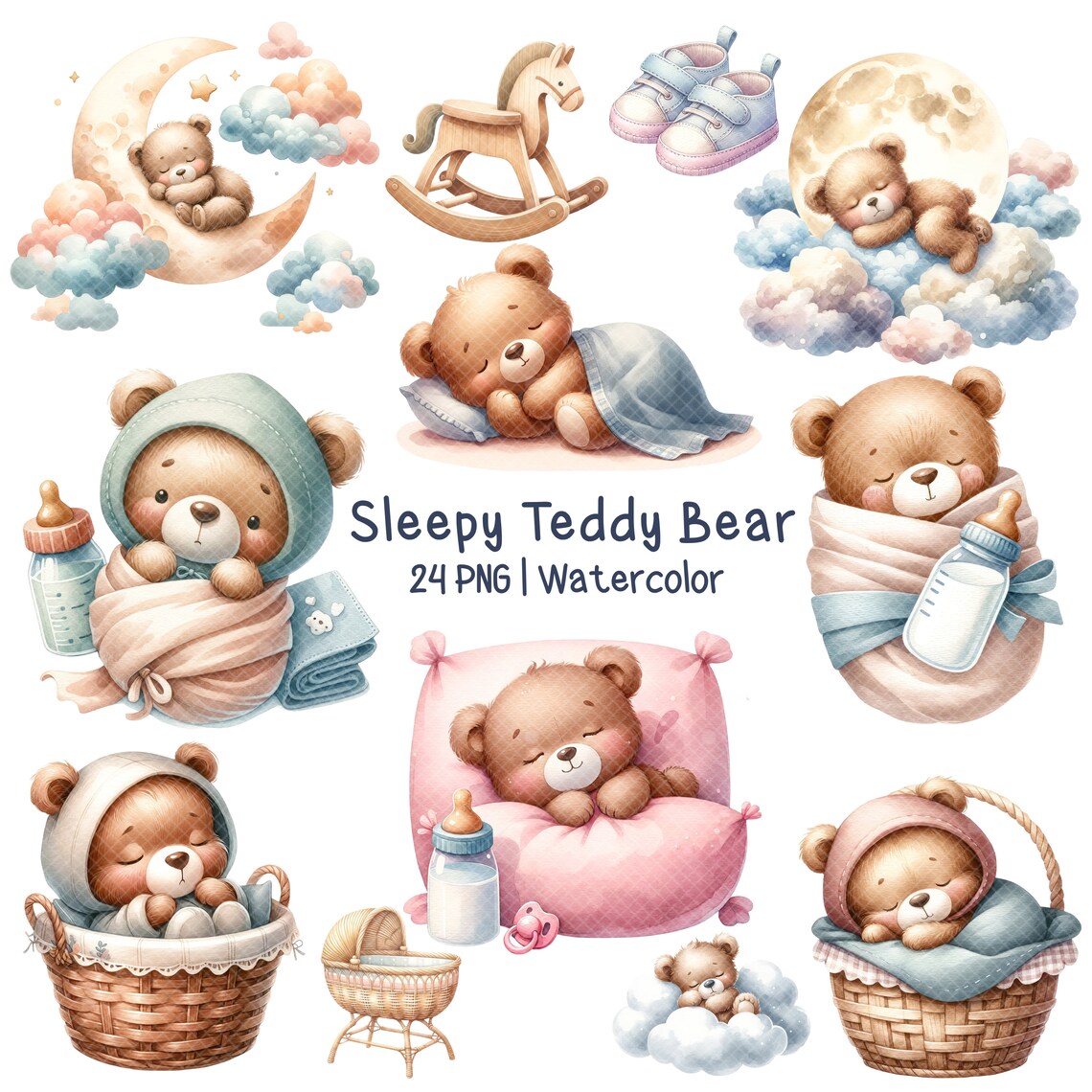 Sleepy Teddy Bear,teddy Bear Sleeping,baby Bear Clipart Teddy Baby ...