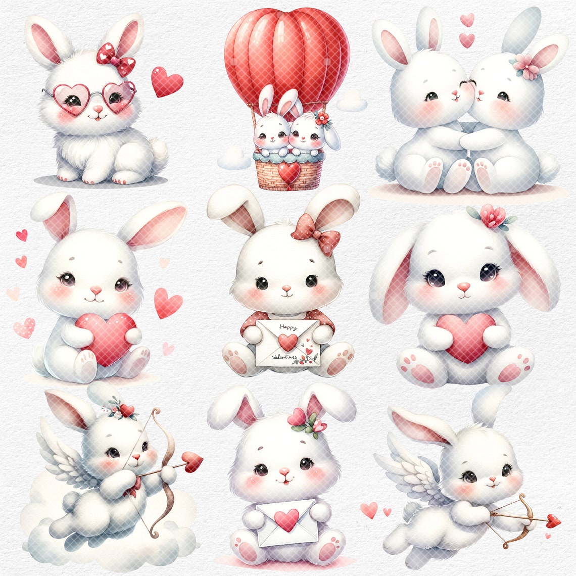 Valentines Bunny Clipart,valentines Clipart, Valentines Png, Bunny ...
