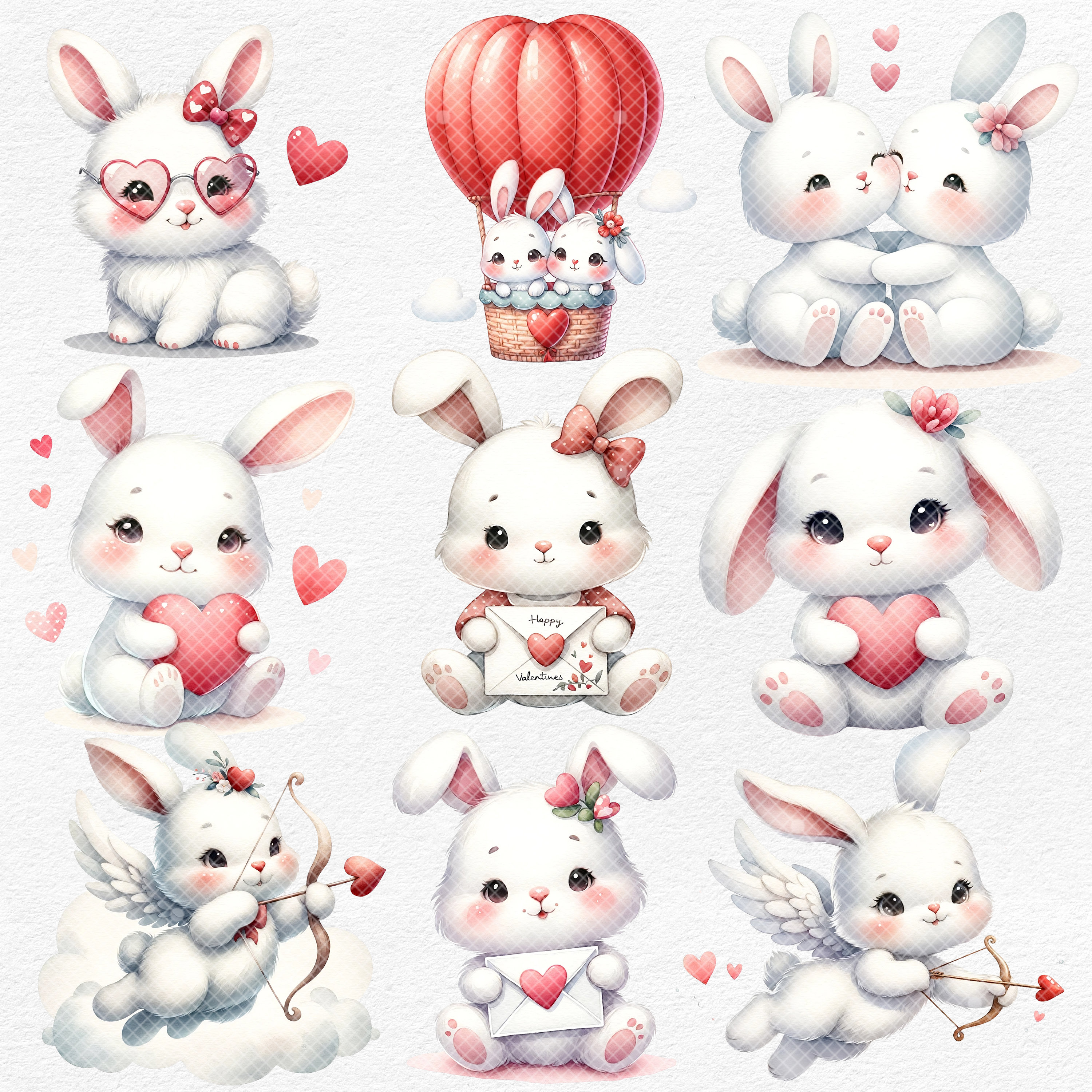 Valentines Bunny Clipart,valentines Clipart, Valentines Png, Bunny ...