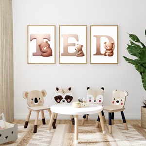 Teddy Bear Alphabet,letters Png, Alphabet Png,nursery Decor, Cute Bear ...