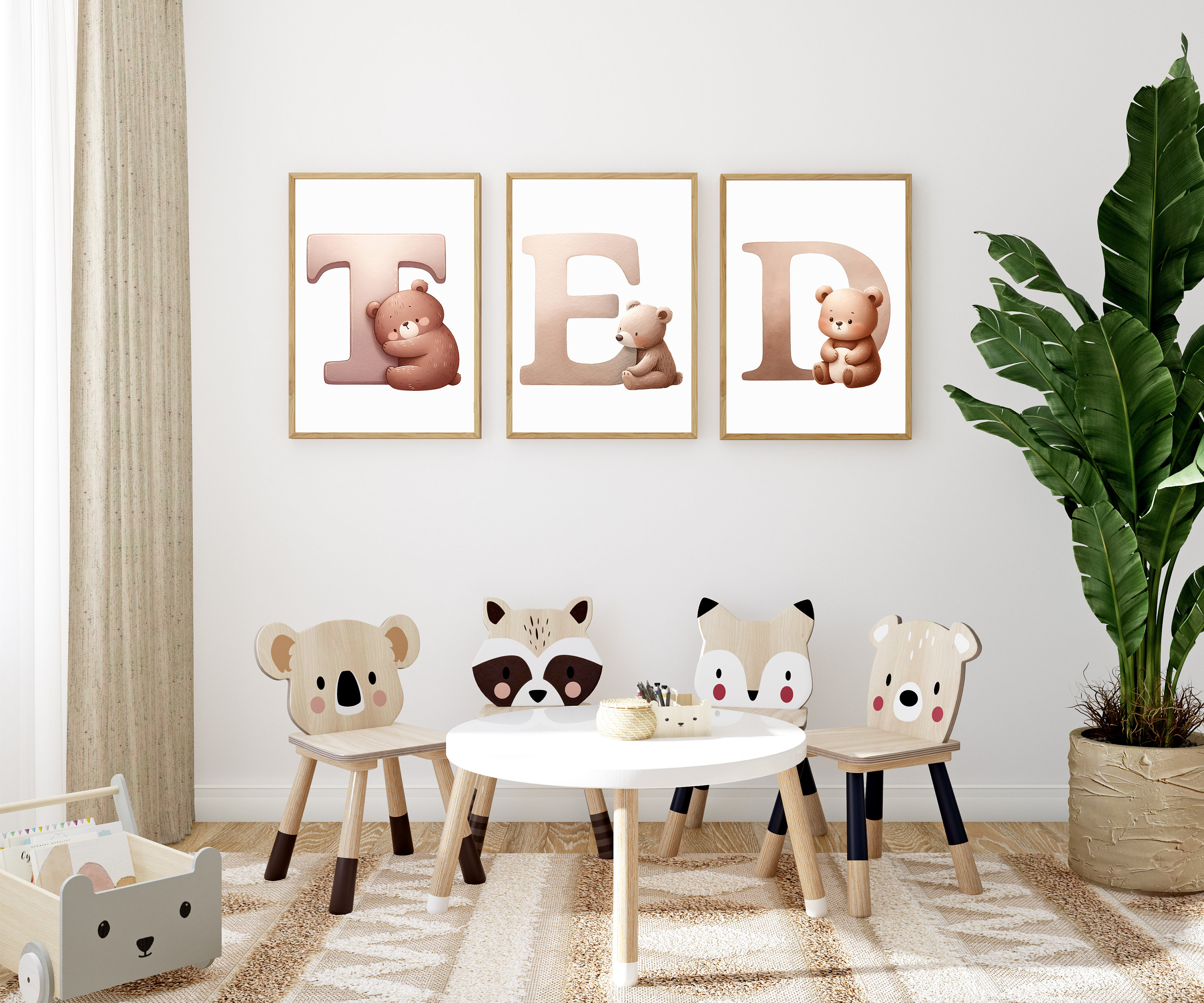 Teddy Bear Alphabet,letters Png, Alphabet Png,nursery Decor, Cute Bear ...