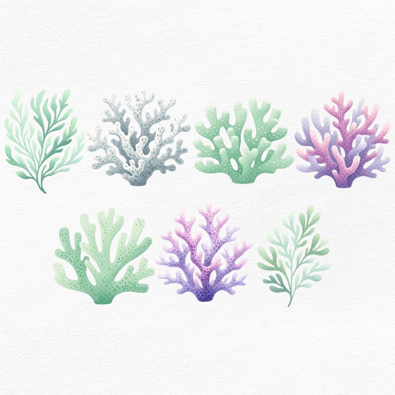 Undersea Watercolor Clipart,under the Sea Png,sea Creatures Png File ...