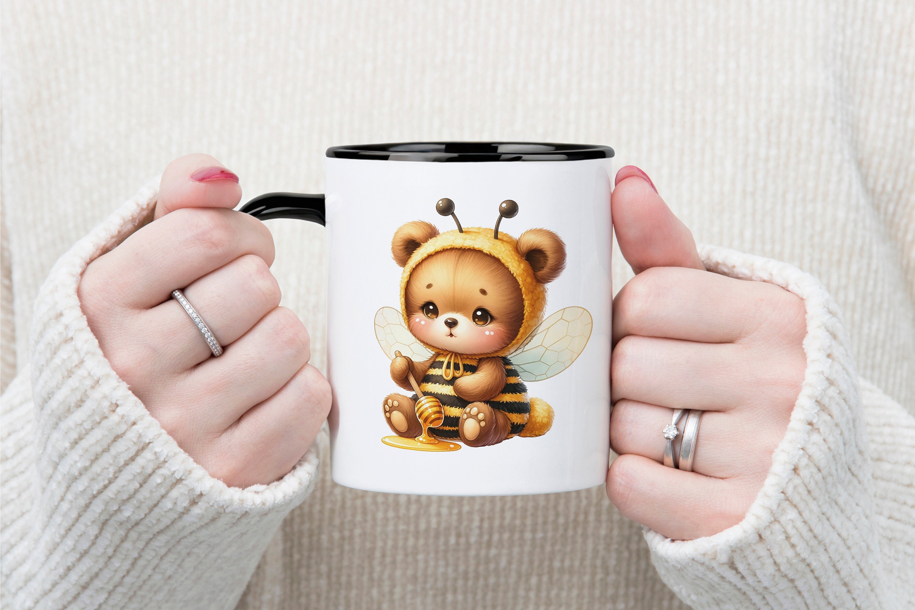 Bear Bee Clipart,bee Bear,honey Bee Clipart,spring Clipart,cute ...