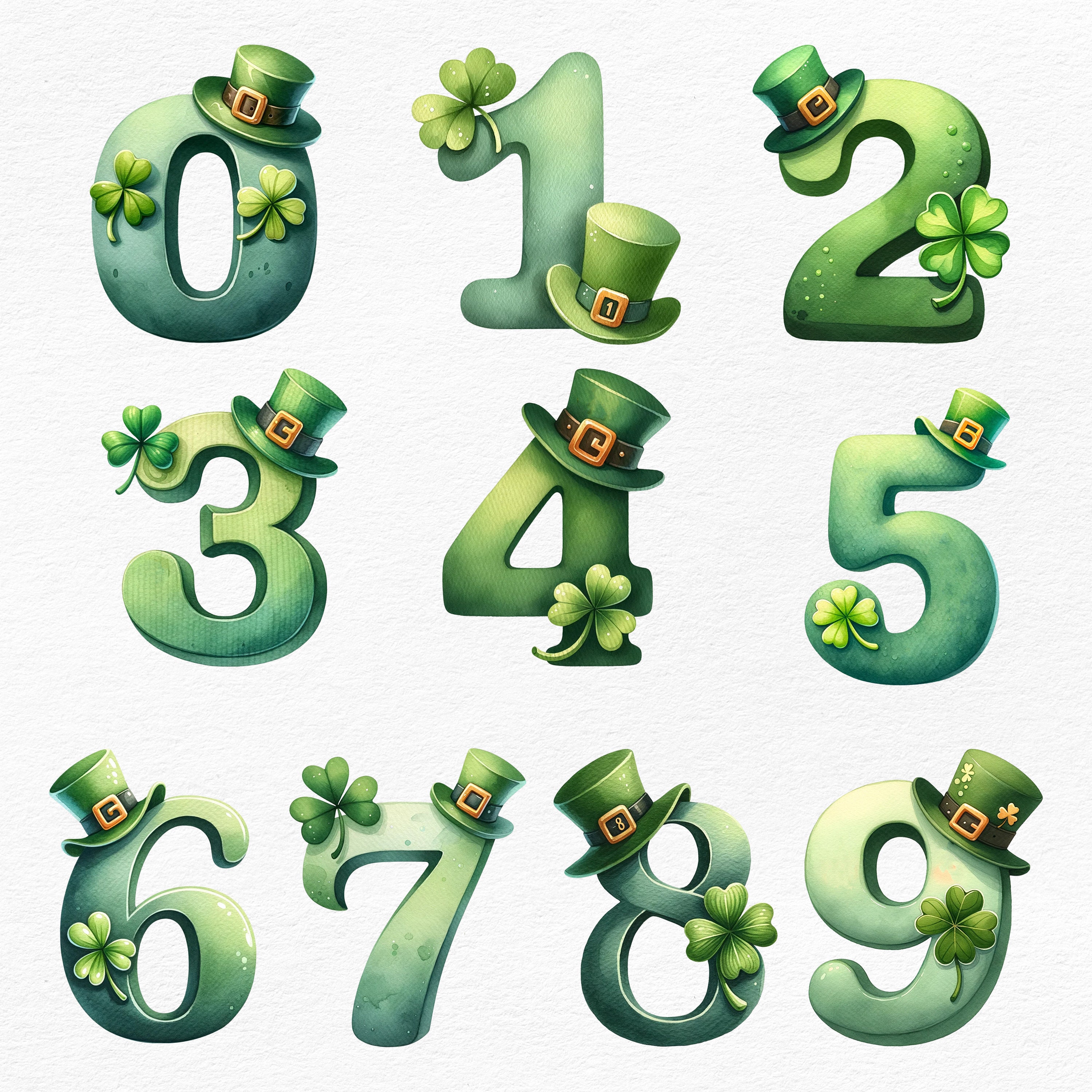 St. Patrick Alphabet Clipart PNG Sublimation, Doodle Alphabet ...