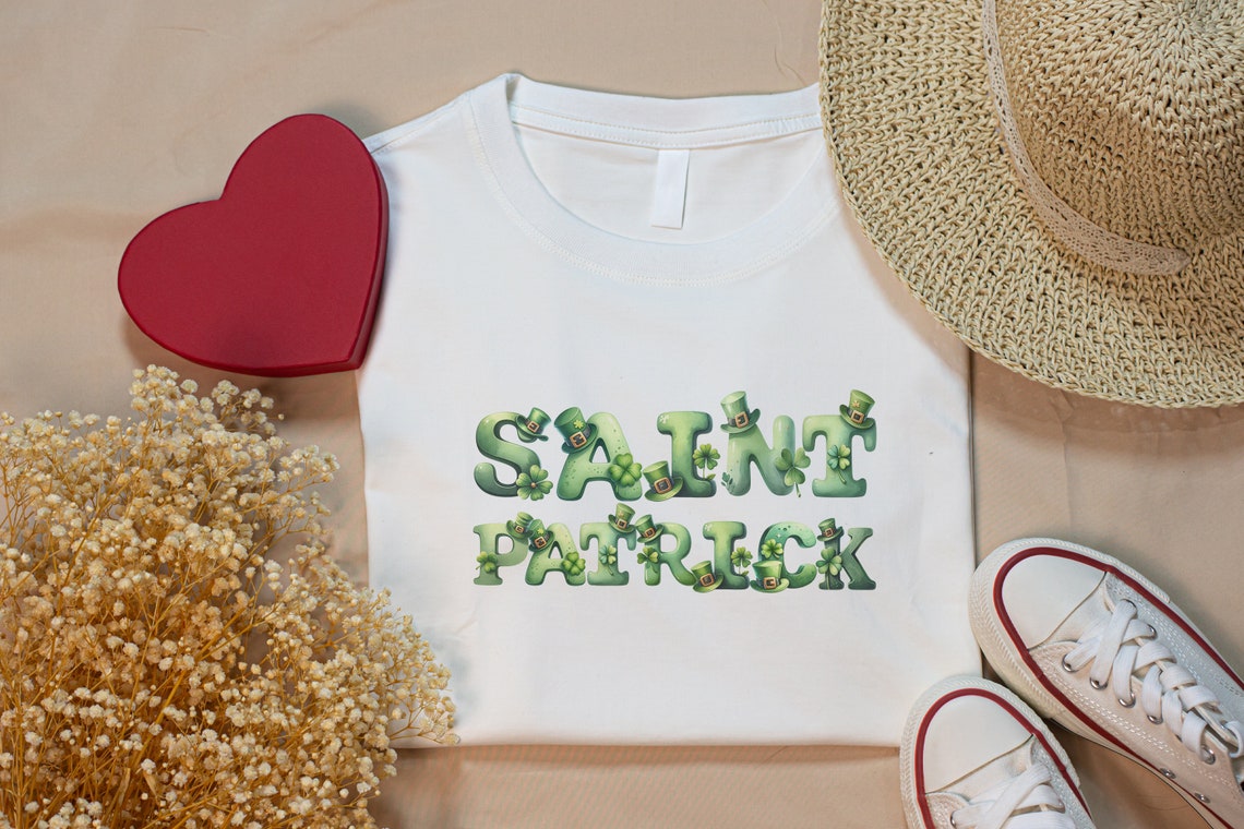 St. Patrick Alphabet Clipart PNG Sublimation, Doodle Alphabet ...