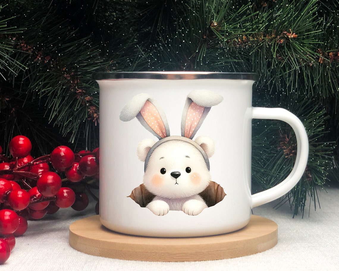 Easter Bear Clipart,easter Day Watercolor Png,cute Bears as Bunny With ...