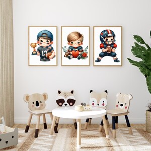 Cute Watercolor American Football Clipart , Cute Sports Illustrations ...