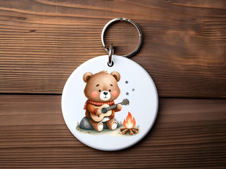 Bear Camping Watercolor,camping Bear Camping Animals ,summer Bear ...