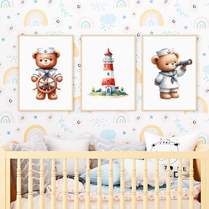 Little Sailor Bear,teddy Bear Watercolor Clipart,teddy Bear Clipart ...