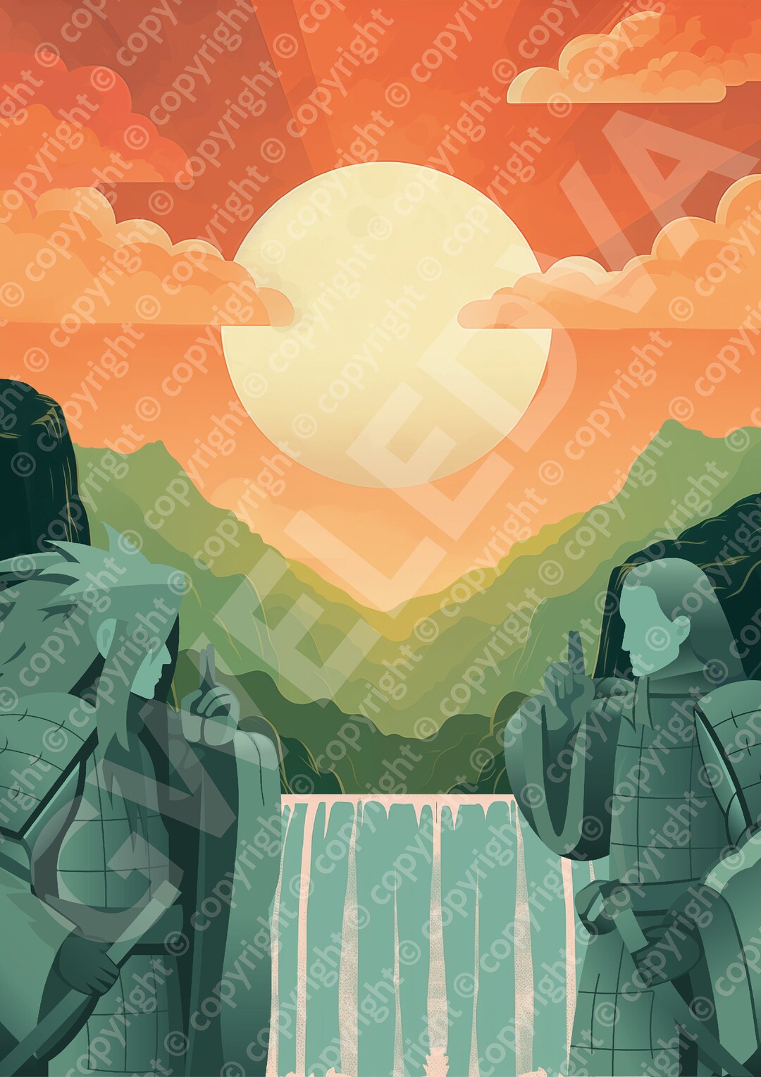 Naruto Valley of the End Poster - Etsy