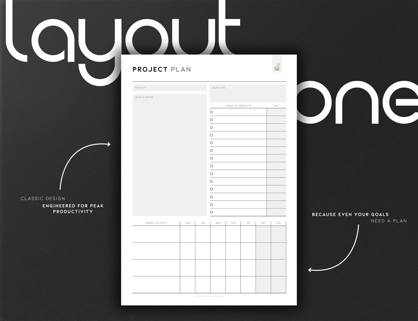 Project Planner Printable, Productivity Template, Task Tracker, Digital ...
