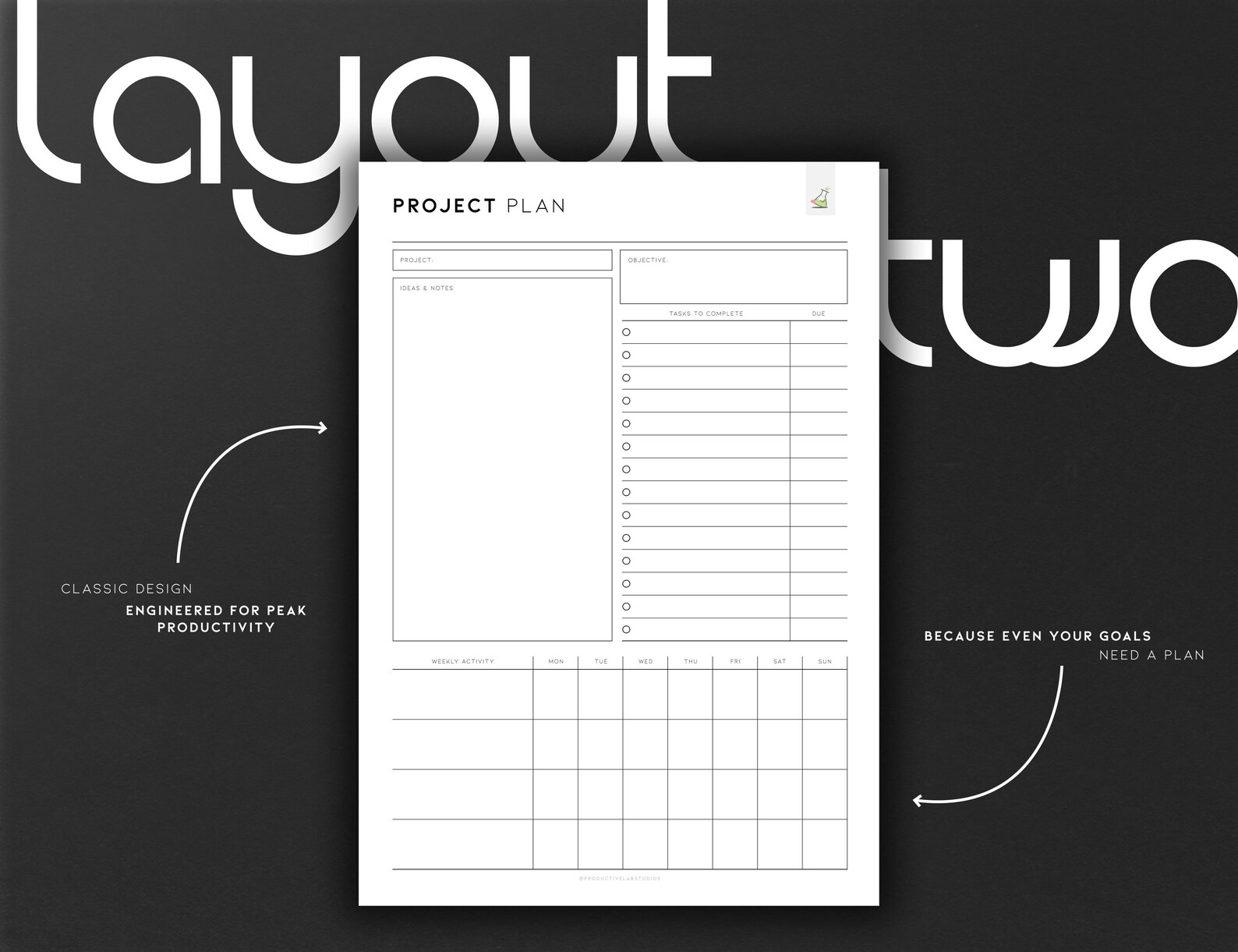 Project Planner Printable, Productivity Template, Task Tracker, Digital ...