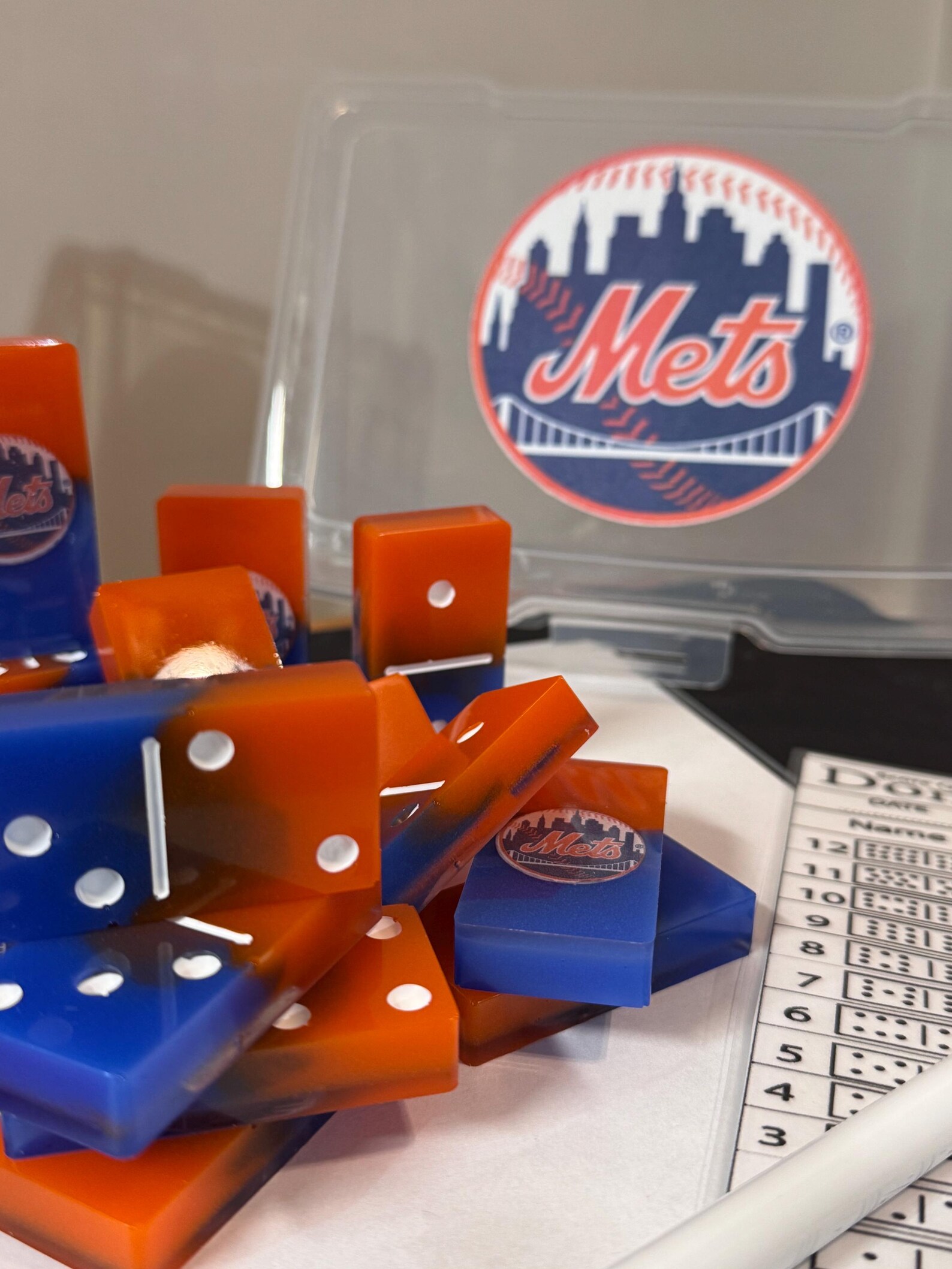 New York METS Custom Personalized Dominoes, Baseball Gift , Birthday ...