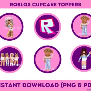 Roblox Cake Topper, 12pcs Cupcake Topper, Roblox Birthday Cake Topper ...