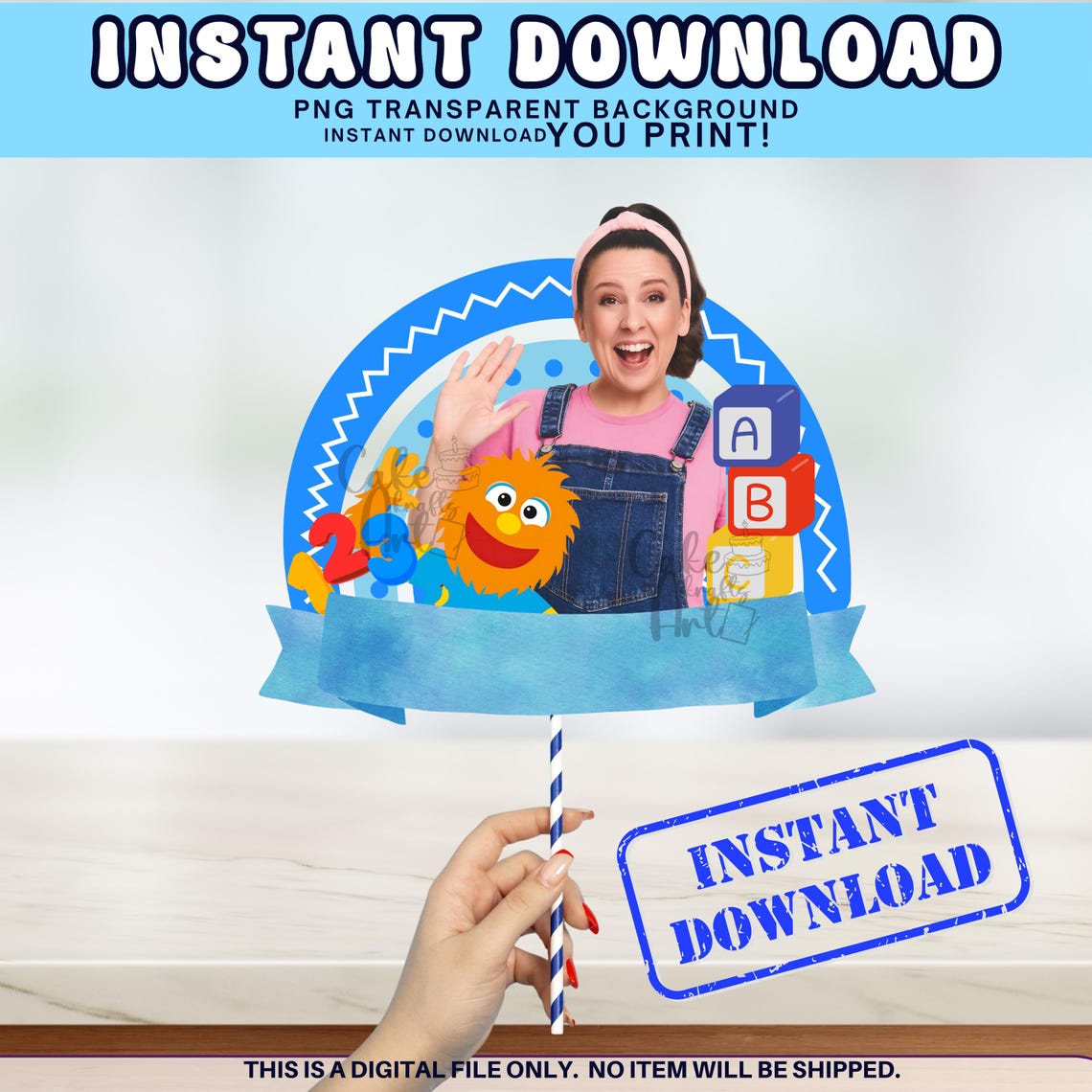 Ms Rachel DIY Digital File Cake Topper Template for Boys, Instant ...