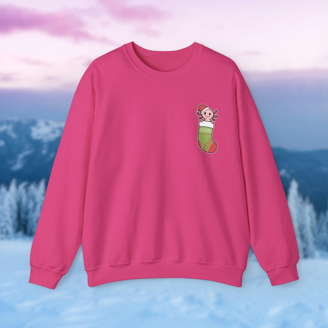 Stocking Axolotl Sweater, Christmas Axolotl Sweater, Pocket Tee, Gifts ...