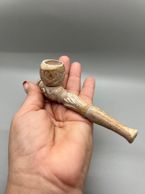 Hand Carved Stone Pipe,great Gift Ideas for Fathers Day, Gift Ideas for ...
