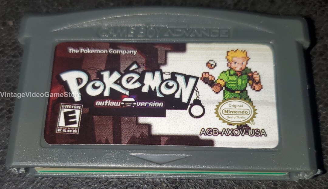 Pokemon Outlaw GBA Rare Gameboy Advance Game Cartridge Custom ROM ...