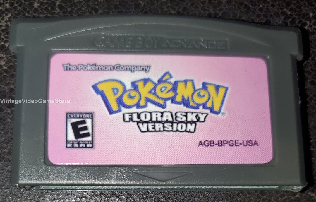 Pokemon Flora Sky GBA Game Cartridge Rare Gameboy Advance Custom ROM - Etsy