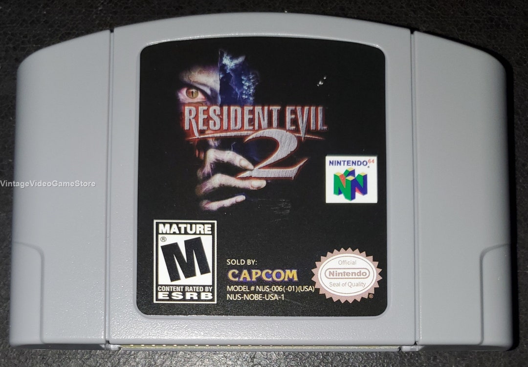 Resident Evil 2 Video Game Cartridge N64 Nintendo 64 Working Tested - Etsy