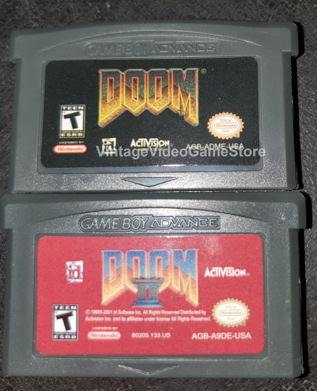 Doom 1 & Doom 2 GBA Game Cartridge Nintendo Gameboy Advance - Etsy