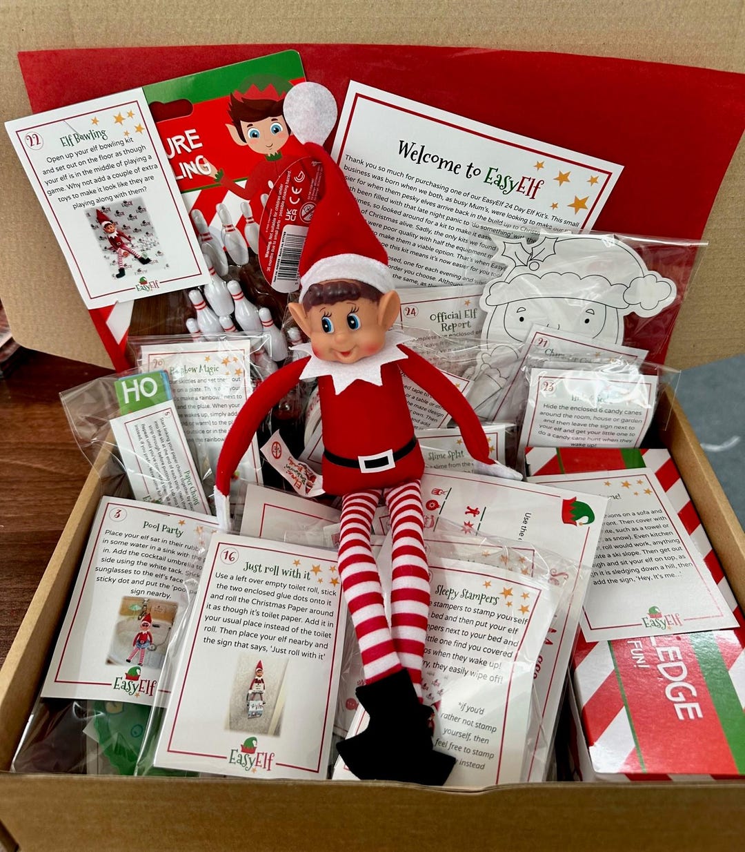 2024 Elf Props Kit 24 Days of Christmas Elf Activities Elf Countdown 2 ...