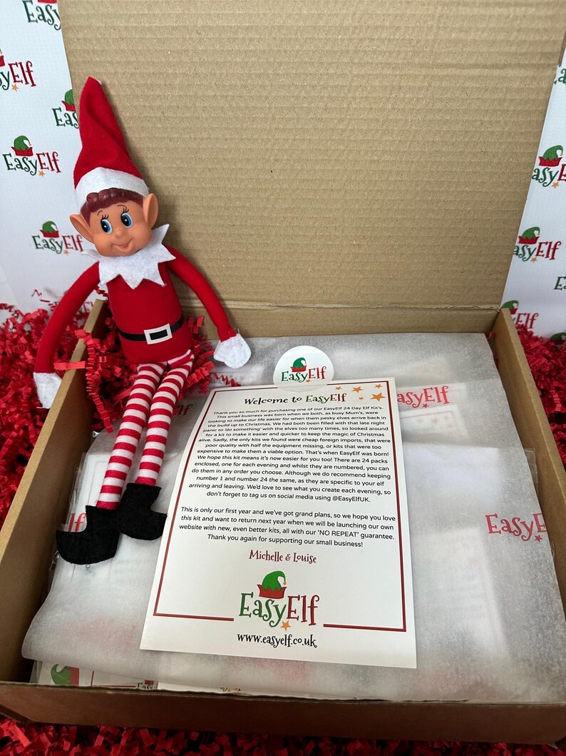2024 Elf Props Kit 24 Days of Christmas Elf Activities Elf Countdown 2 ...