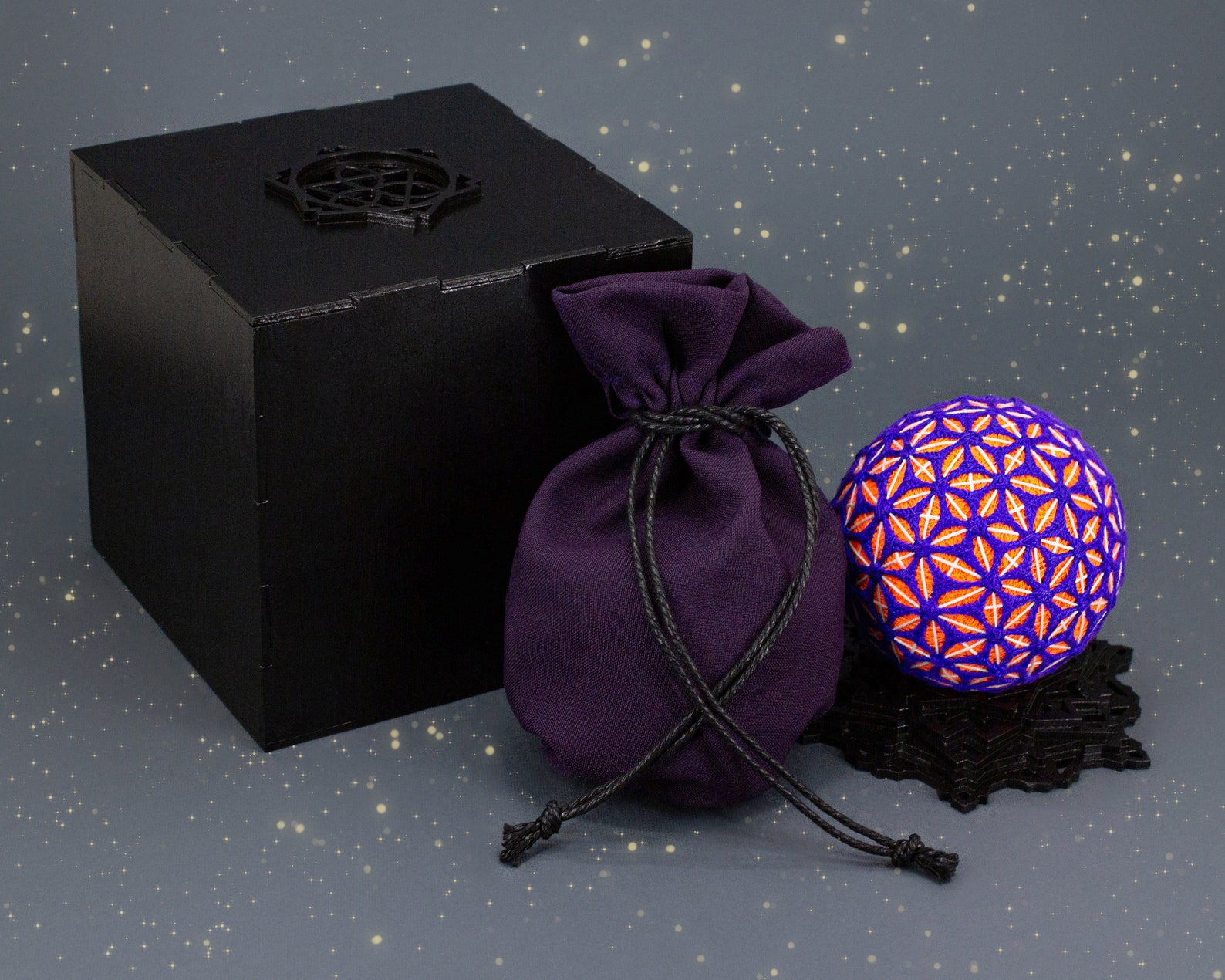 Sacred Geometry Temari "flower of Life" - Instrumental Gift - Desk ...