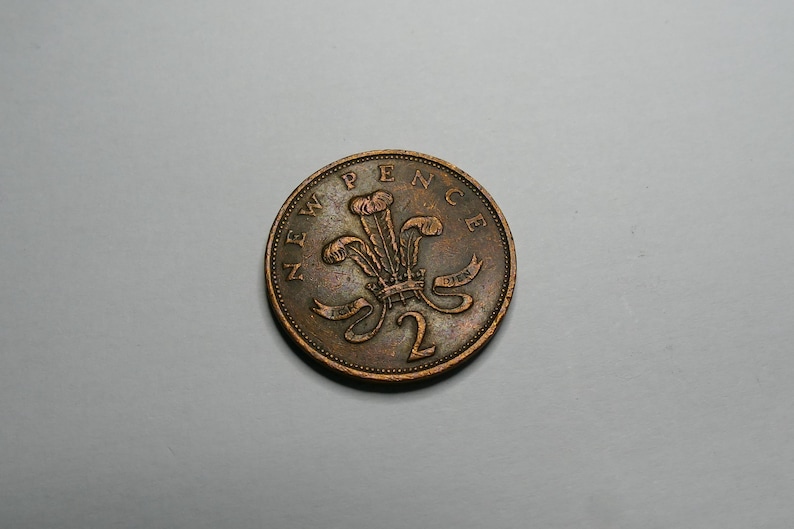 2 New Pence - Elizabeth II 2nd Portrait 1980 - United Kingdom - Etsy Israel