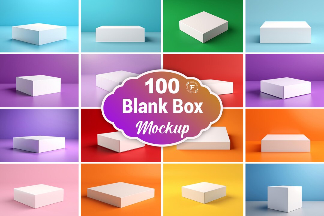 Box Mockup Picture Bundle: 3D Packaging Mockups (100 JPG Files) - Etsy