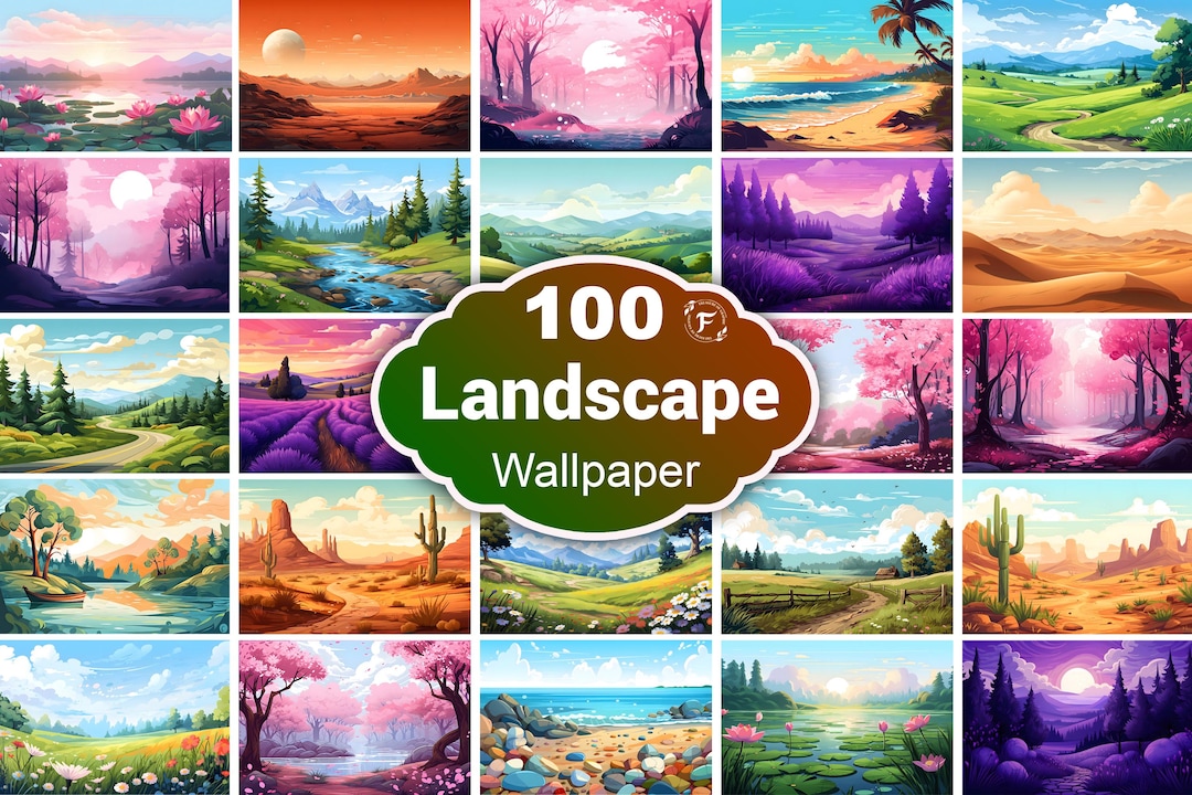 Printable Landscape Wallpaper, Nature Wallpaper, Printable Wall Art ...