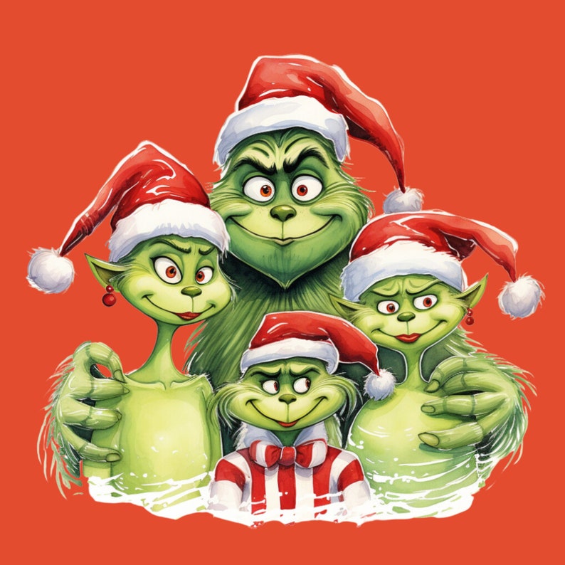 The Grinch Family PNG Grinch Clipart Png Funny Grinch Christmas Png the ...