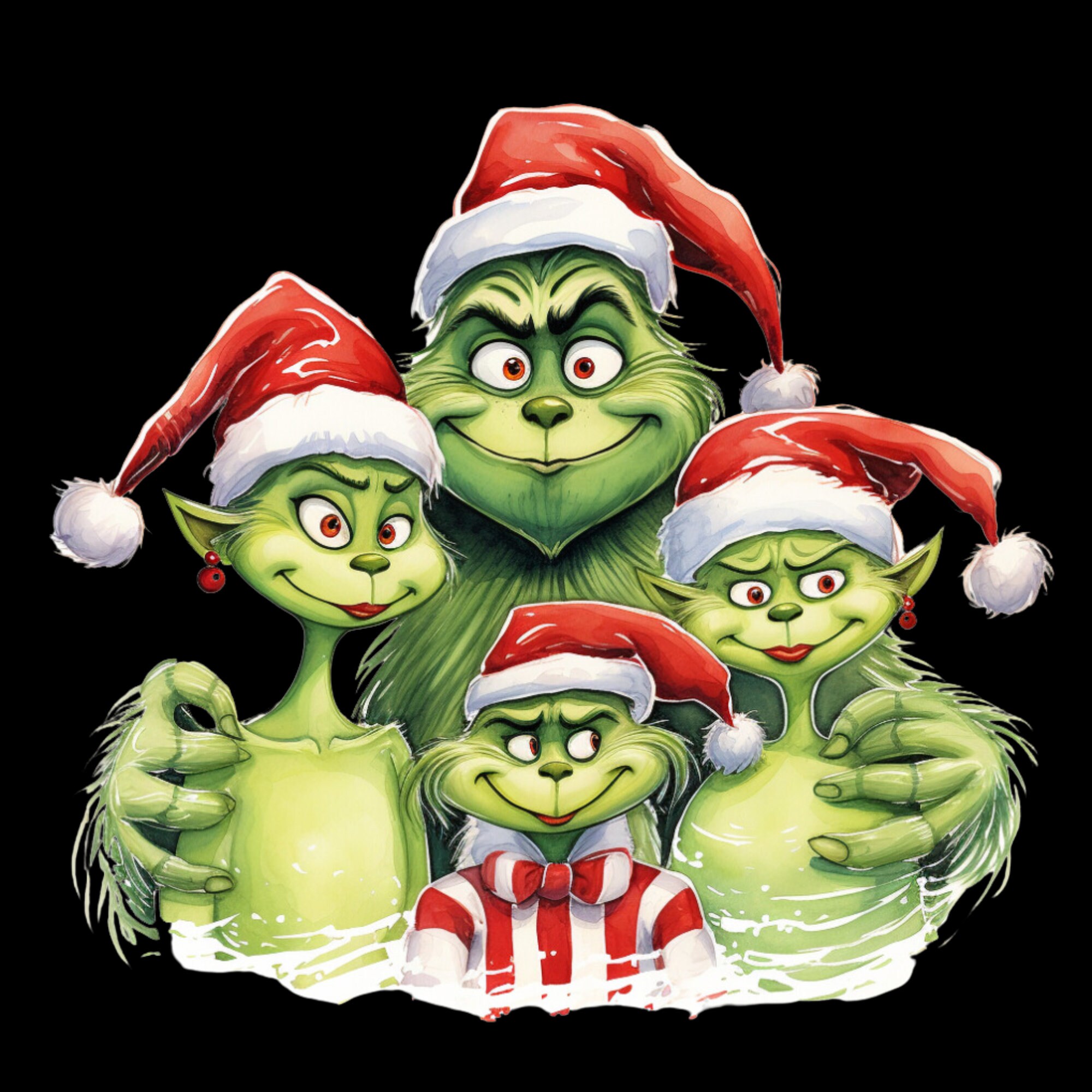 The Grinch Family PNG Grinch Clipart Png Funny Grinch Christmas Png the ...