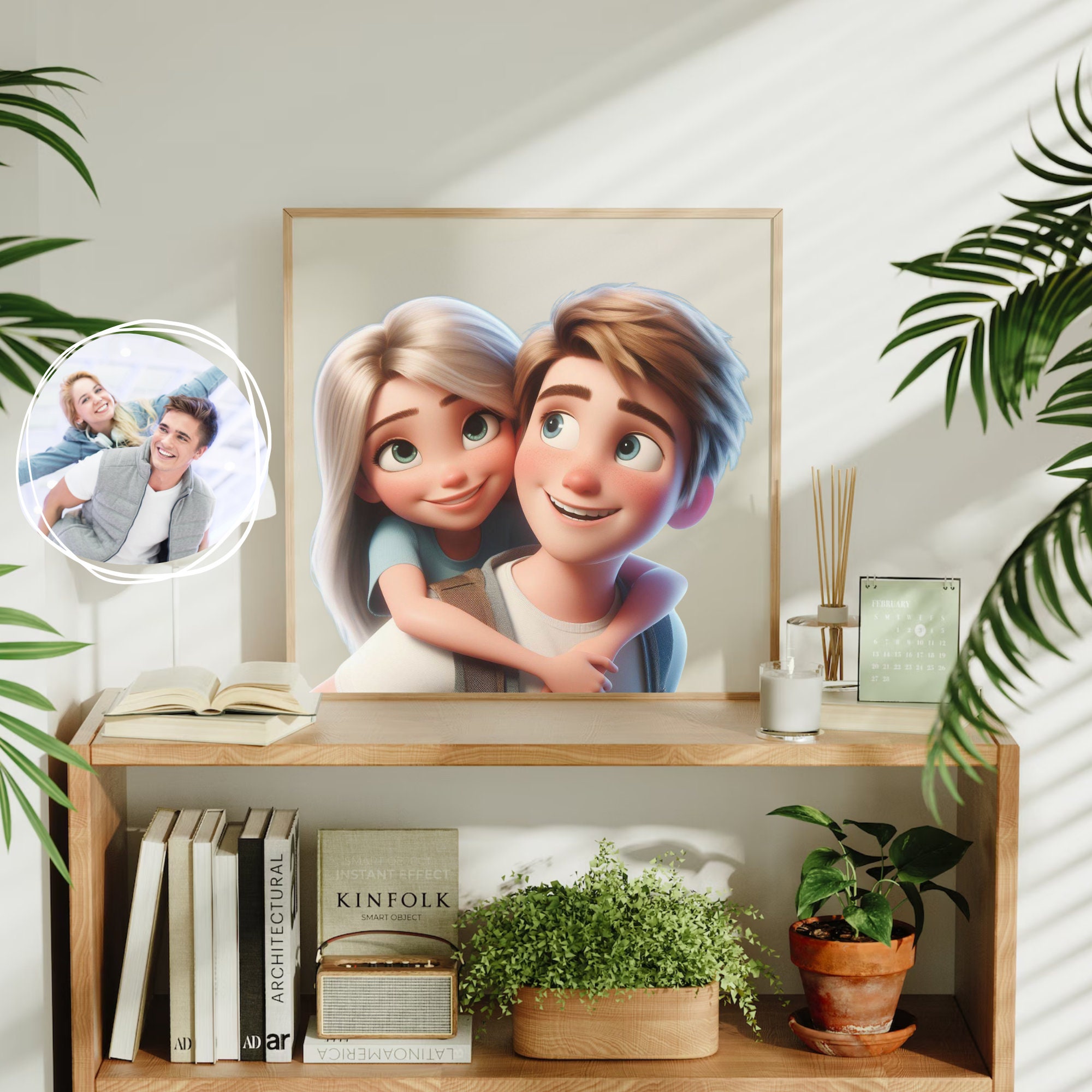 Custom Pixar Portrait Poster, Pixar Style Portrait From Photo ...