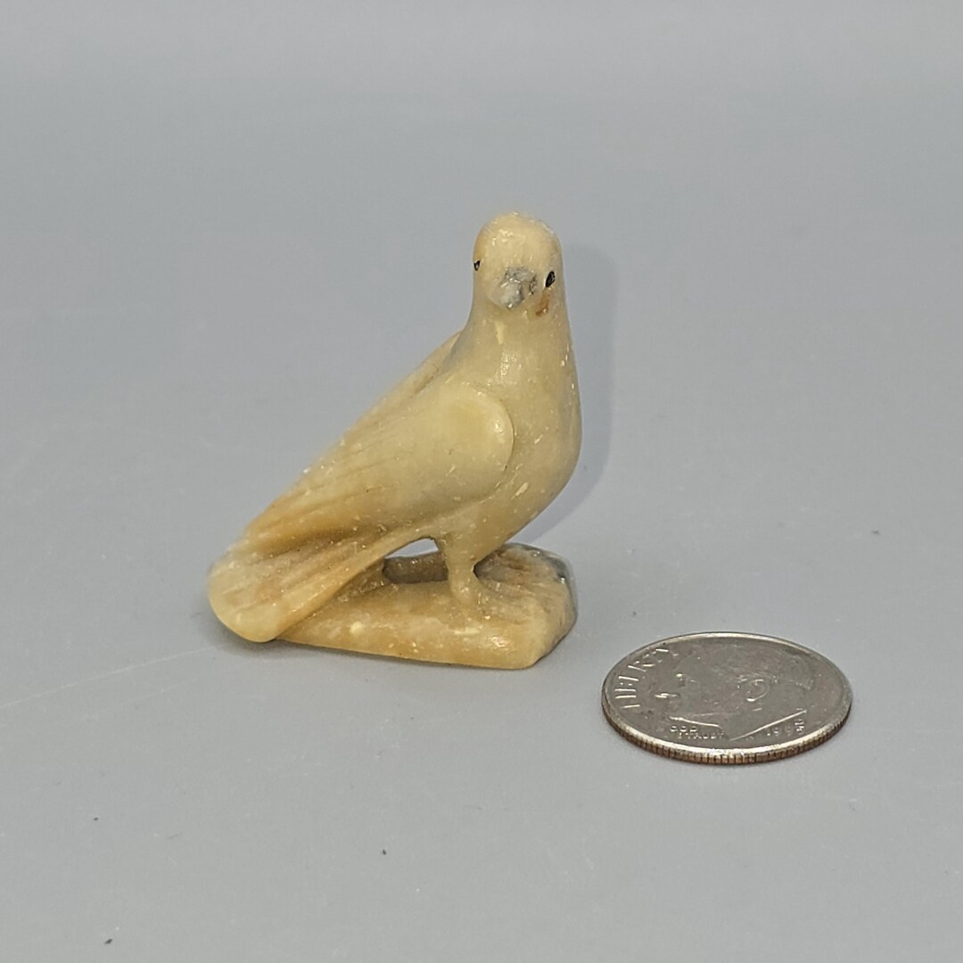 Hand-carved Onyx Stone Bird Figurine – Mini Alabaster Bird Sculpture ...
