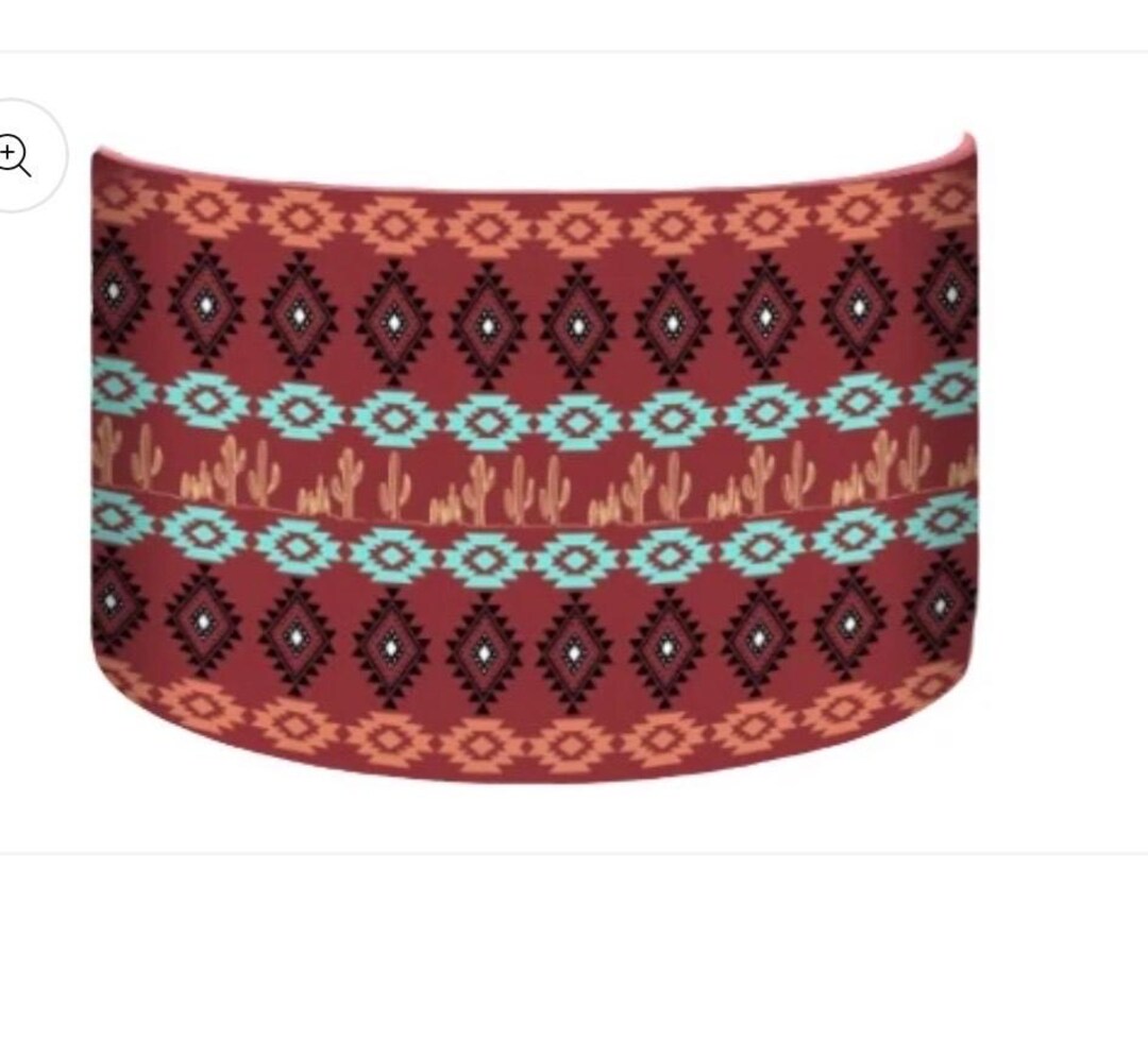 Deep Red Aztec Tumbler Boot - Etsy