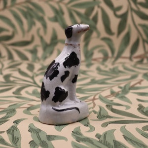 Victorian Miniature Staffordshire Model of A Seated Hound - Etsy