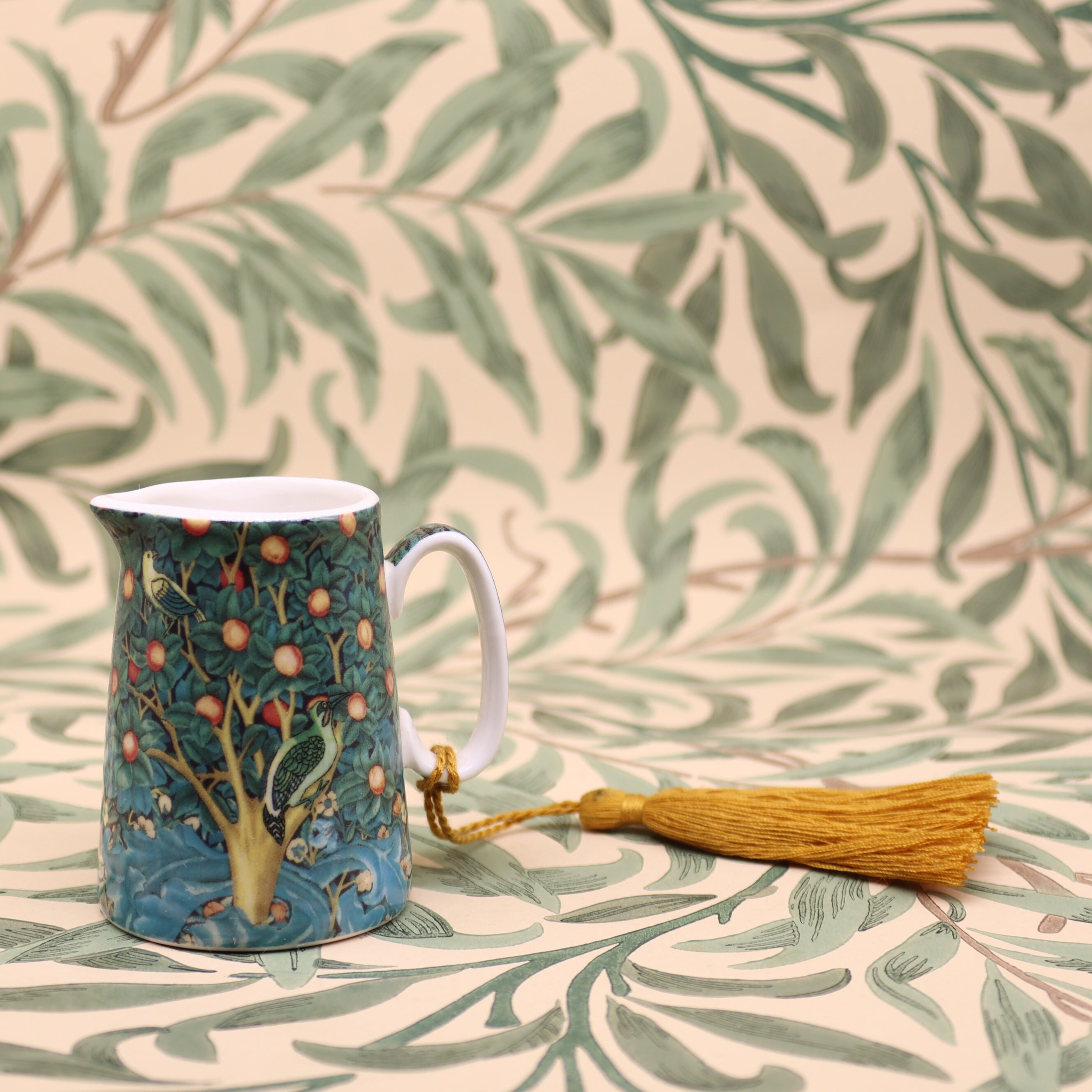 William Morris Woodpecker Birds Cream Jug Made for the Abbeydale ...